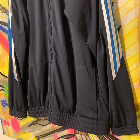 adidas | Jackets & Coats | Adidas Climalite Logo Three Stripe Track ...